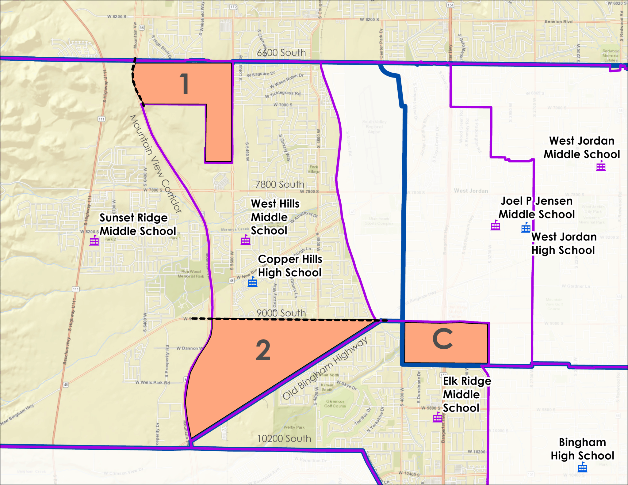 Secondary Boundary Change – Northwest Area – Boundary Changes
